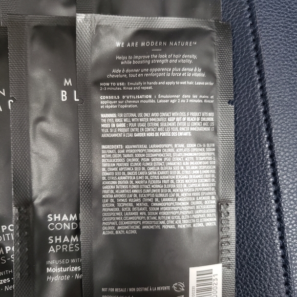 Monat | Grooming | New Pack Monat Black Shampoo Conditioner Travel Size ...